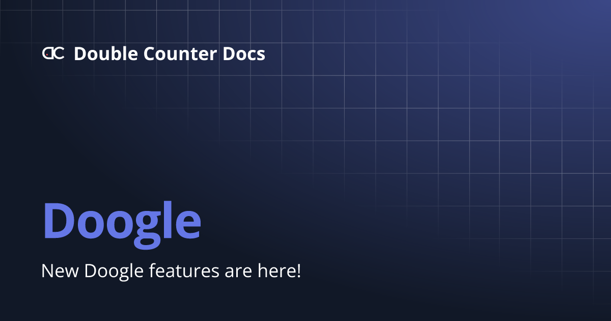 Doogle | Double Counter Docs